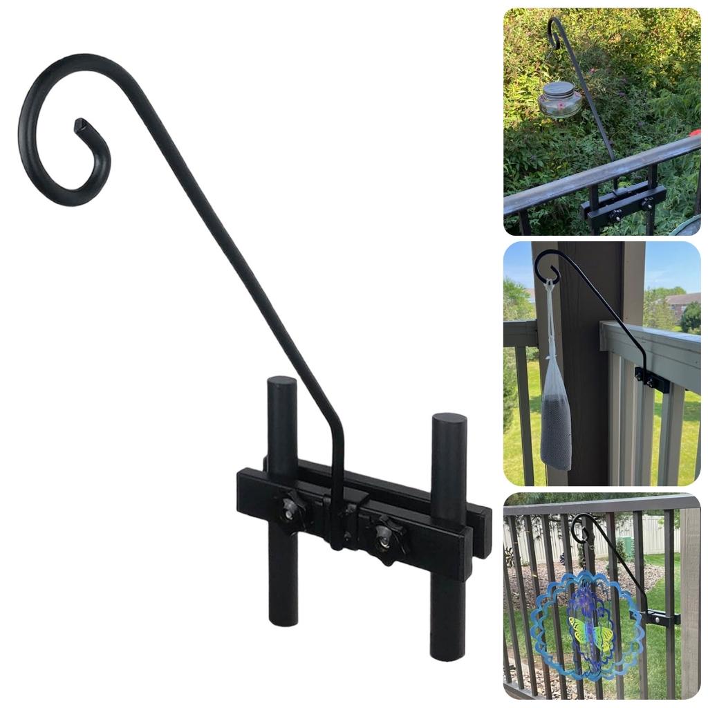 Heavy Duty Fence Deck Hook Rail Metal Balcony Railing Hook Deck Railing ...