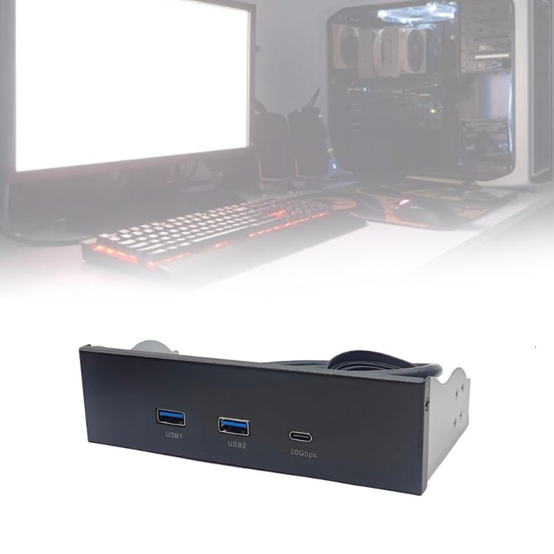 USB3.2 and Type C Front Panel for 5.25Inch Drive Bay with Double USB A ...