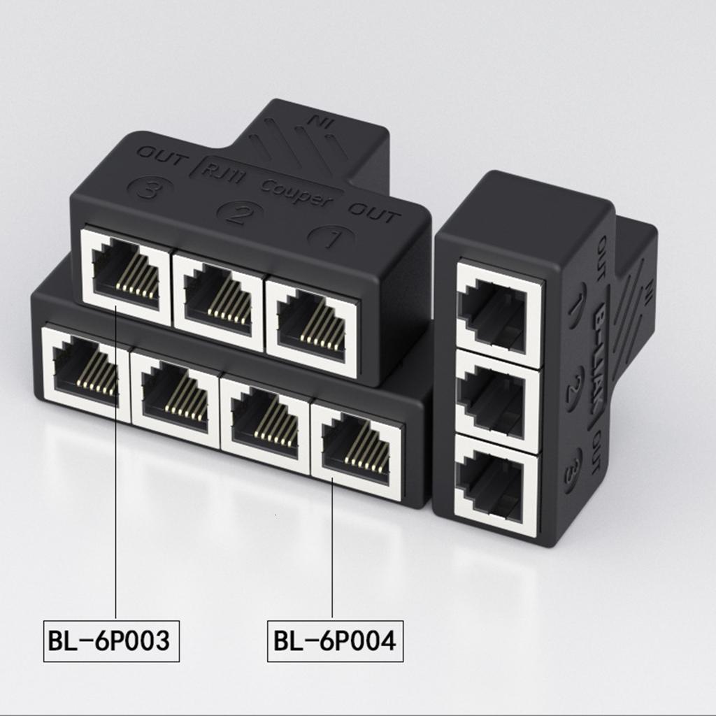 Phone Splitter Adapter 3port/4port Extension RJ11 6P6C Telephone Wall ...