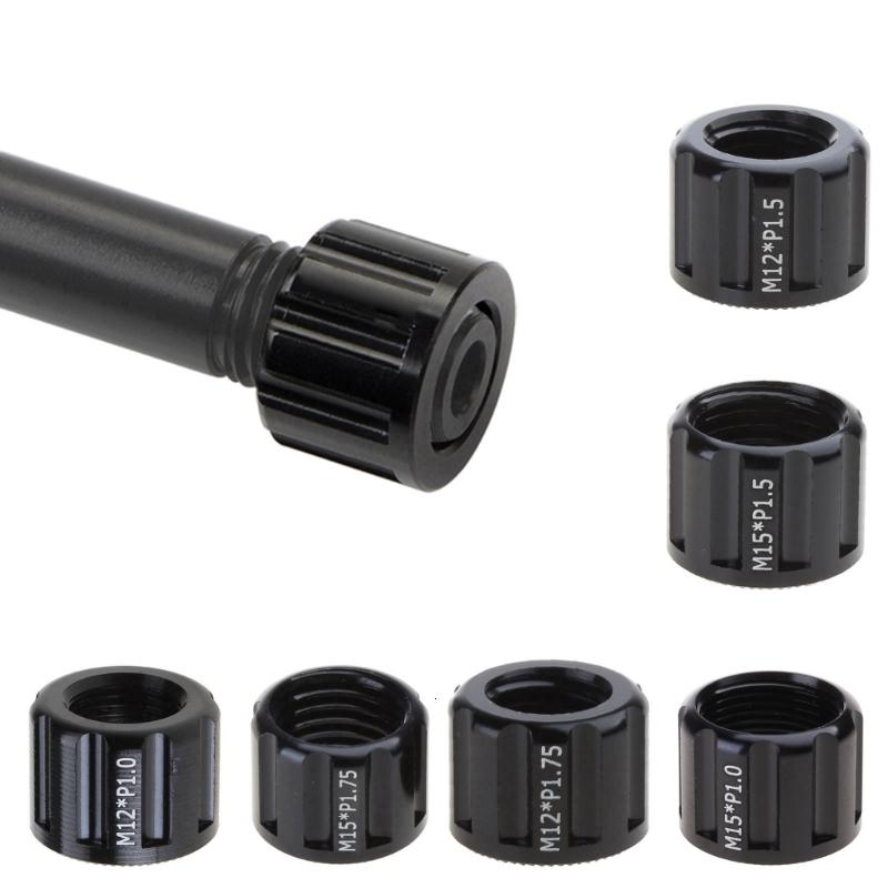 Bicycles Thru Axles Nut M12M15 Thread Axles Nut Bike Hubs Tube Shaft ...