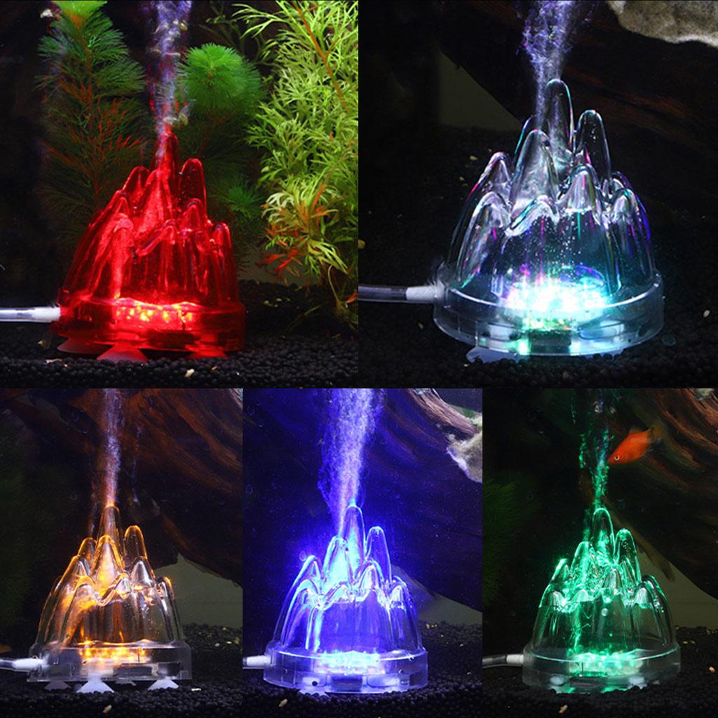 Aquarium Air Bubble LED Light Air Stone Lights for Fish for Tank ...