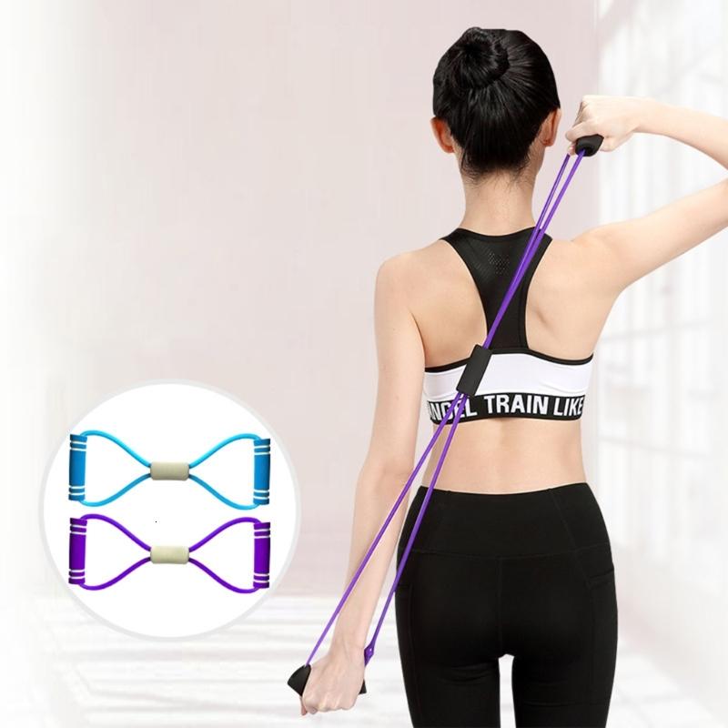 8 Pull Rope Figure Practical Stretch Fitness Band Figure 8 Resistance ...
