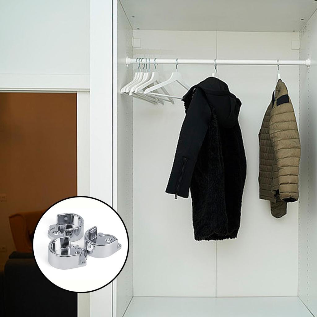 Silver U Shape Rod Mounts with Easy Installation Designs for 25mm ...