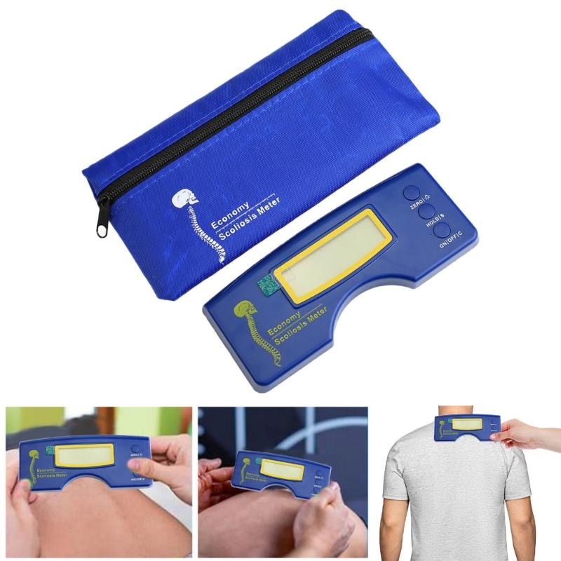 Scoliometer Detector with Storage Bag Scoliosis Meter Spine Measuring ...