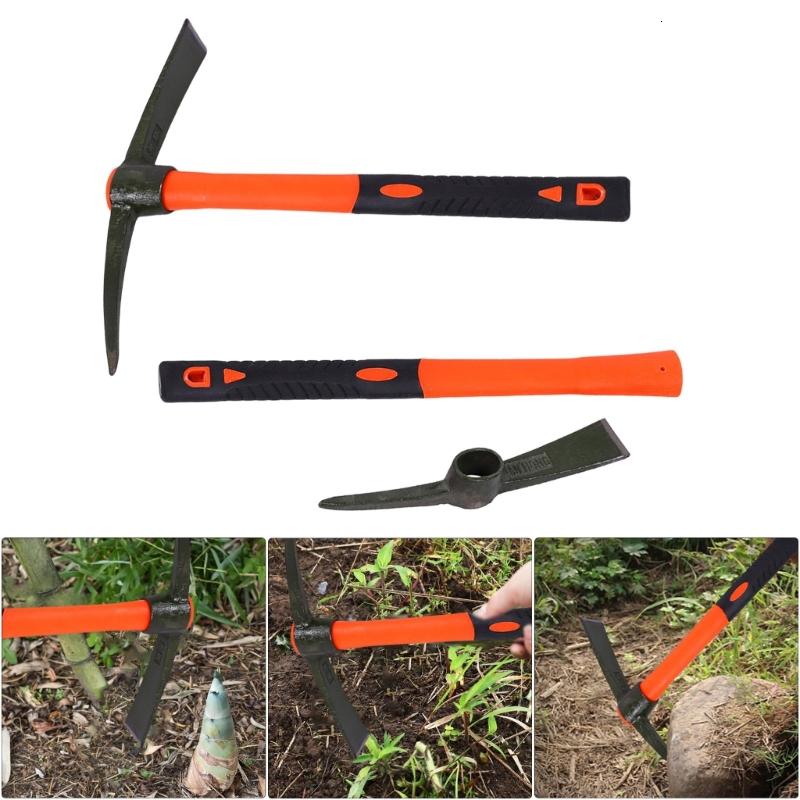 Hand Pickaxe, Fiberglass Handle, for Soil Breaking Landscaping Digging ...