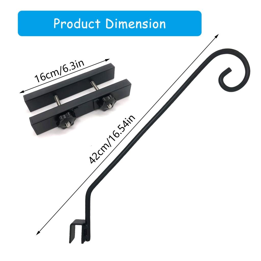 Heavy Duty Fence Deck Hook Rail Metal Balcony Railing Hook Deck Railing ...