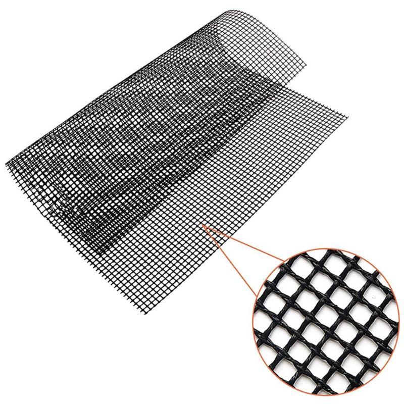 Outdoor BBQ Grill Mesh Mat Non-Stick Barbecue Grilling Wire Net Sheet ...