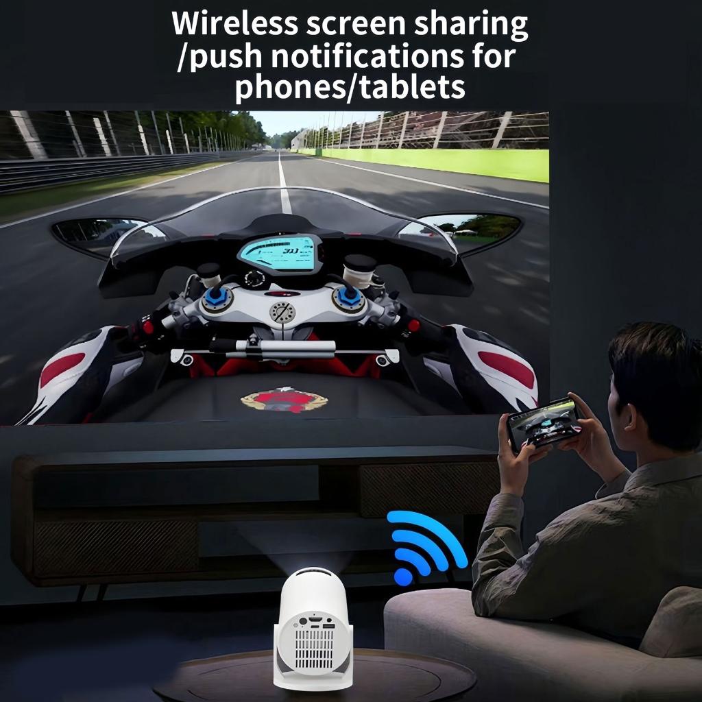 Wireless Mini Projector Device Type C Charging Port Screen Mirroring ...