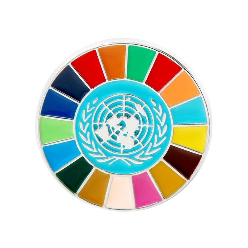 Enamel Sustainable Development Goals Pin United Nations SDGs Brooch ...