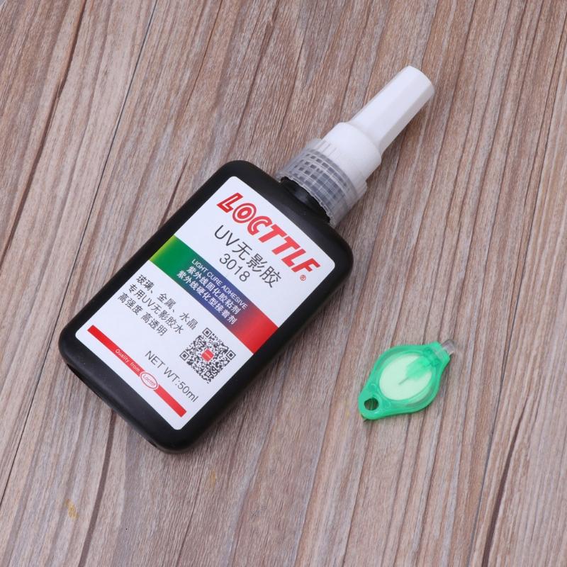 50ML Fast Curing UV Glue with Mini UV Light Sunlight Curing Adhesive ...