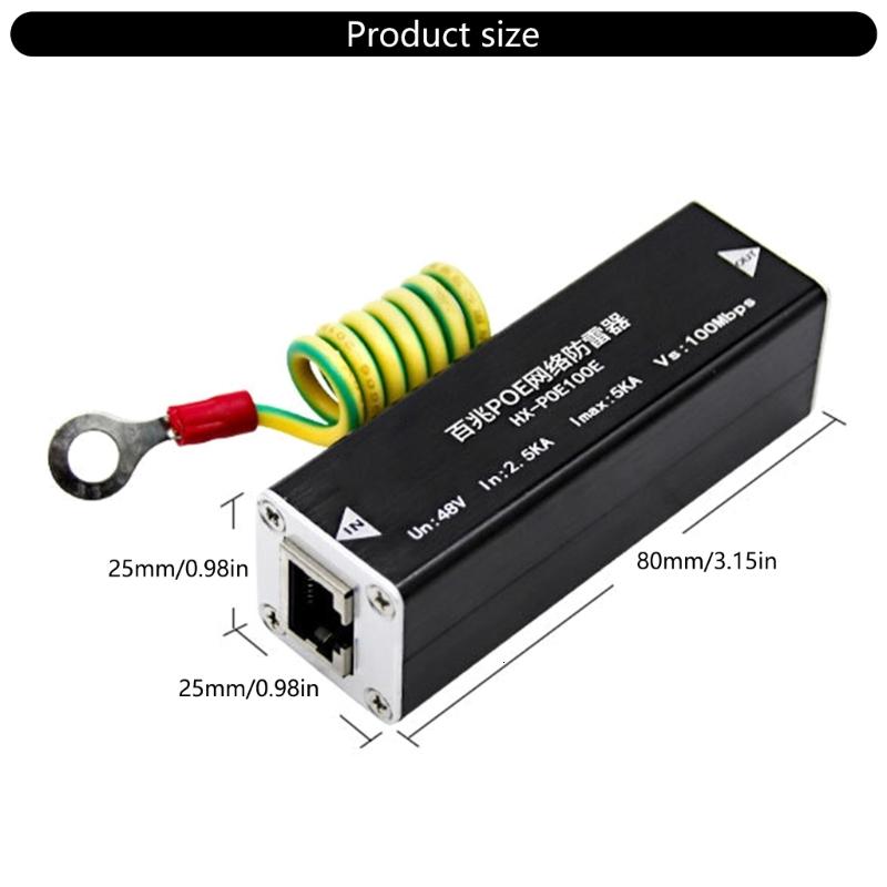 Durability Metal POE Surge Protector POE Surge Suppressor For Reliable ...