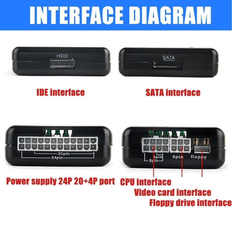 Power Supply Testing Device Power Diagnostic Tool with 12V 5V 3.3V ...