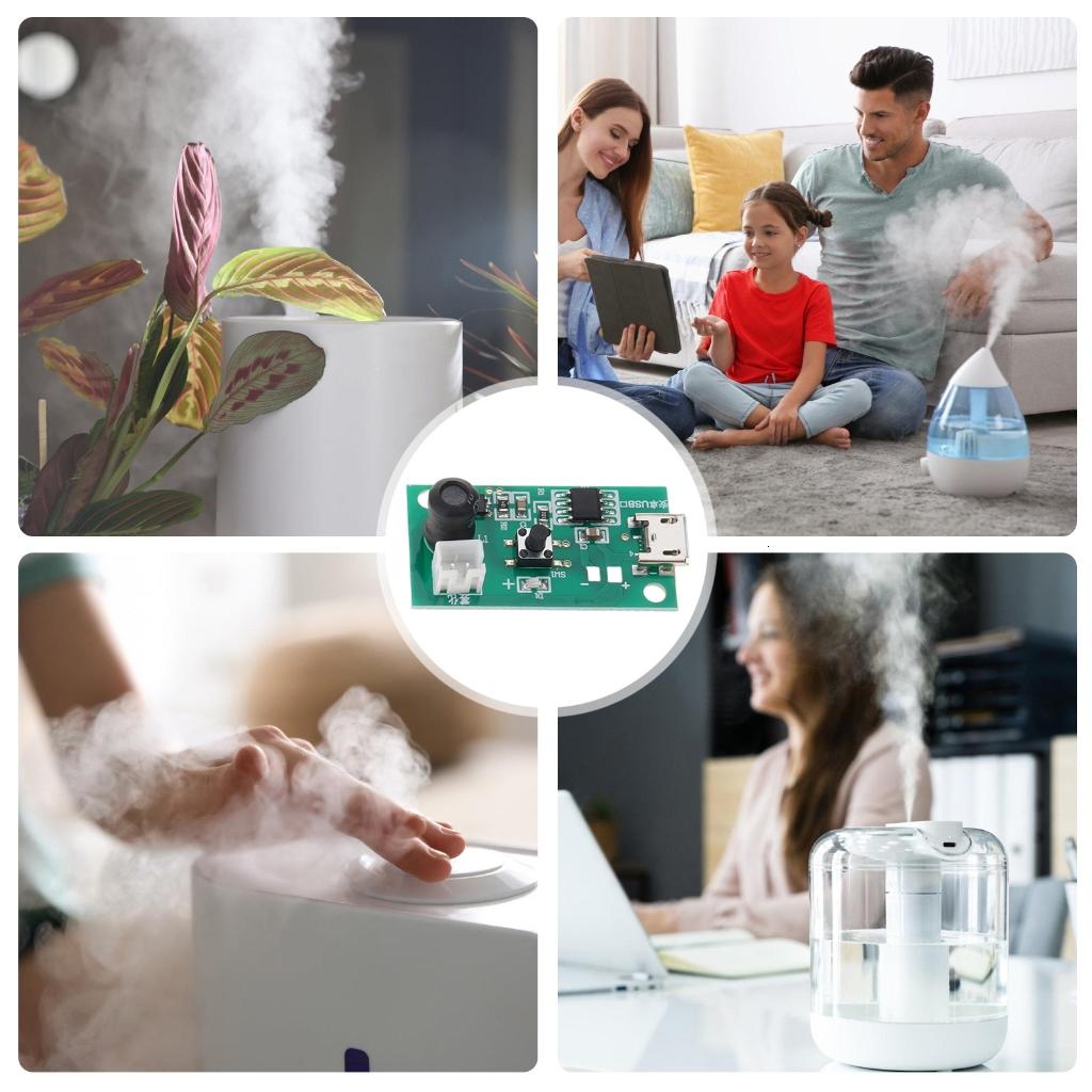 USB Mini Humidifier DIY Kits Mini Oscillating Fogger Atomization Film ...