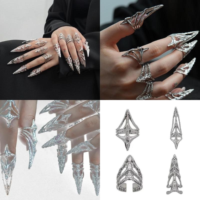 Fingertip Claw Rings Stage Performances Jewelry Copper Texture for Any ...