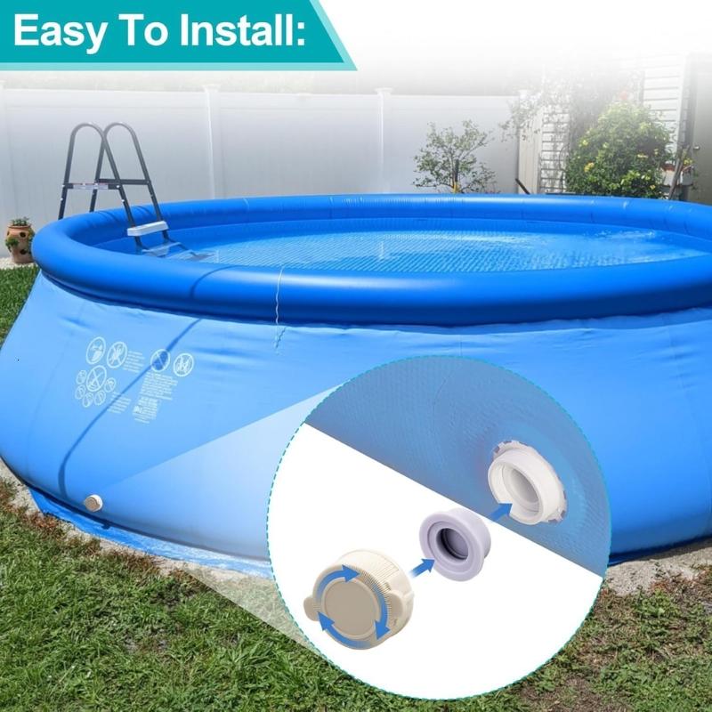 Heavy Type Pool Valves Cover Plugs Compatibility with Most Models Drain ...