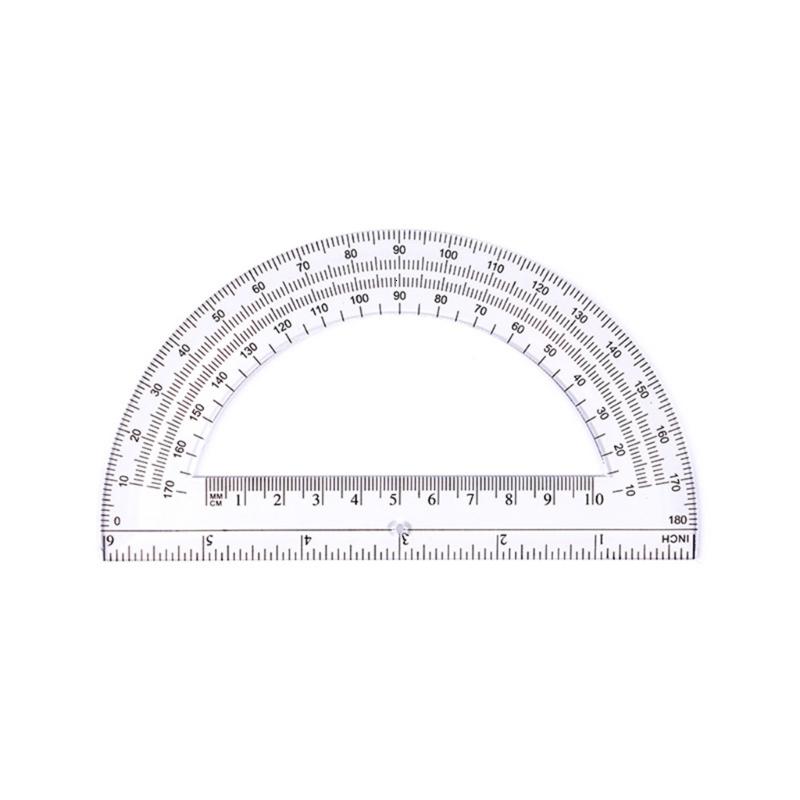 5PCS 180 Degrees Protractors Clear Protractor Angle Measurement Tool ...
