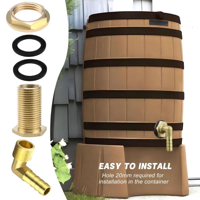 Upgrades Brass tanks Connector set Water tanks Fitting Multipurpose ...