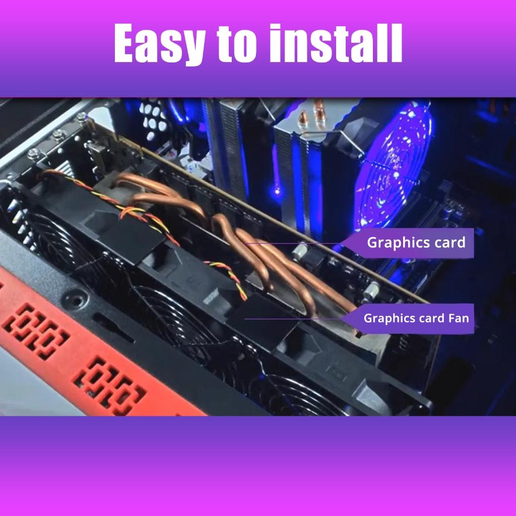 Graphics Card Fan PCI Slot Graphics Card Coolers Video Card Coolers VGA ...