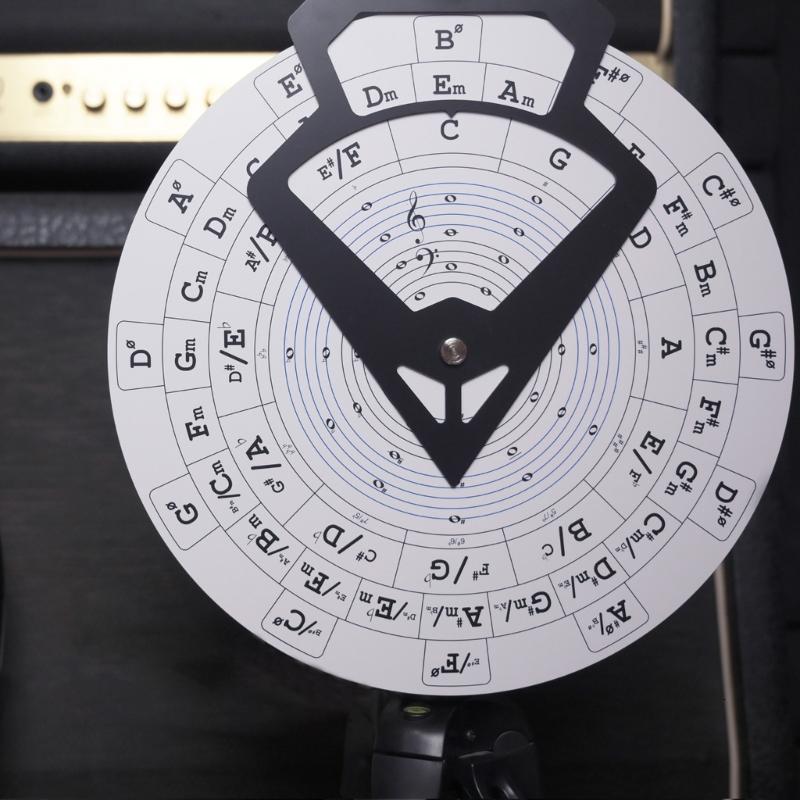 Wide Diameter Circle Of Fifths Chart With Fretboard Positions PC ...