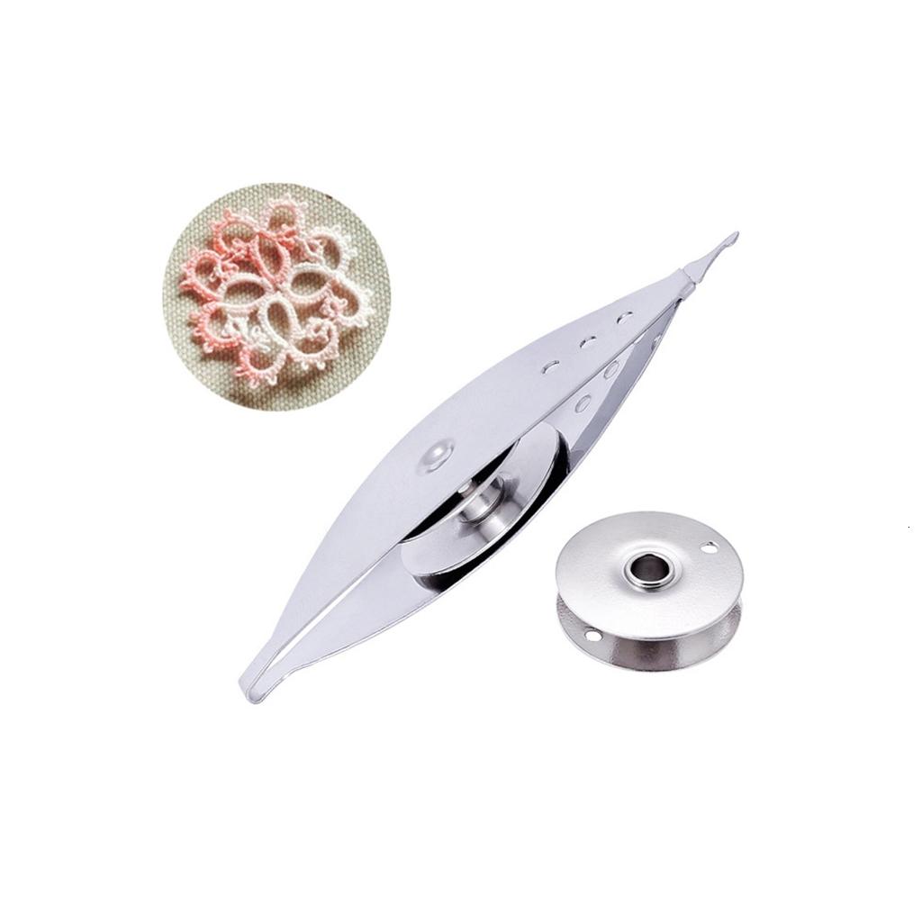 Metal Tatting Shuttle Needle with Shuttle Cores Set for DIY Beaded ...