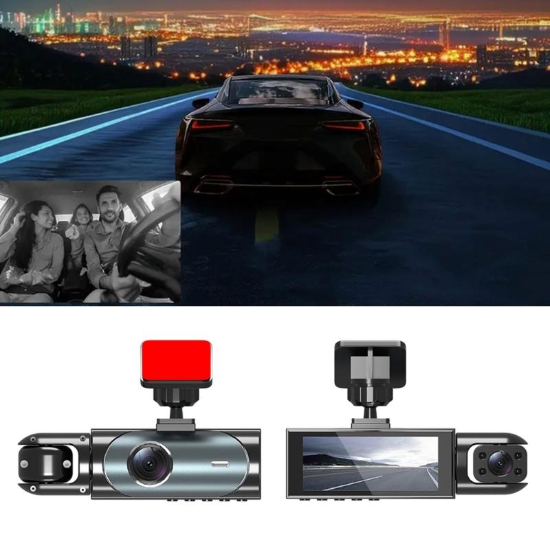 Enhanced Vehicle Safety Dashboard Camera with 3 Way Recording, Face ...