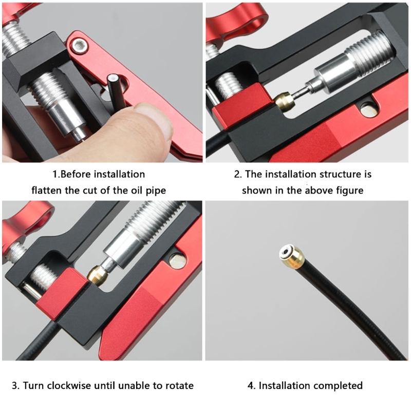 Bike Hydraulic Disc Brake Tool Needle Tool Driver Hose Cutter Cable ...