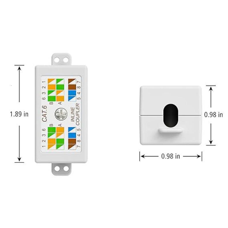 RJ45 Mount Outlet Box Cat6 Ethernet Junction Box Networking Boxes Wall ...