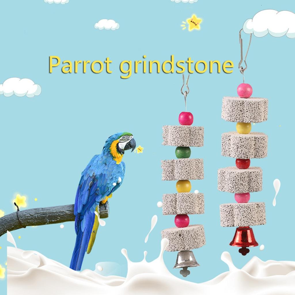 Bird Molar Toy Molar Stone Parrot Grinding Stone Bird Cage Toy Parakeet ...