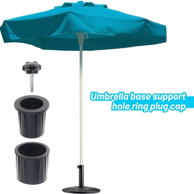 2 Set Outdoor Patio Umbrella Hole Rings Plugs Cover with Thread Screw ...