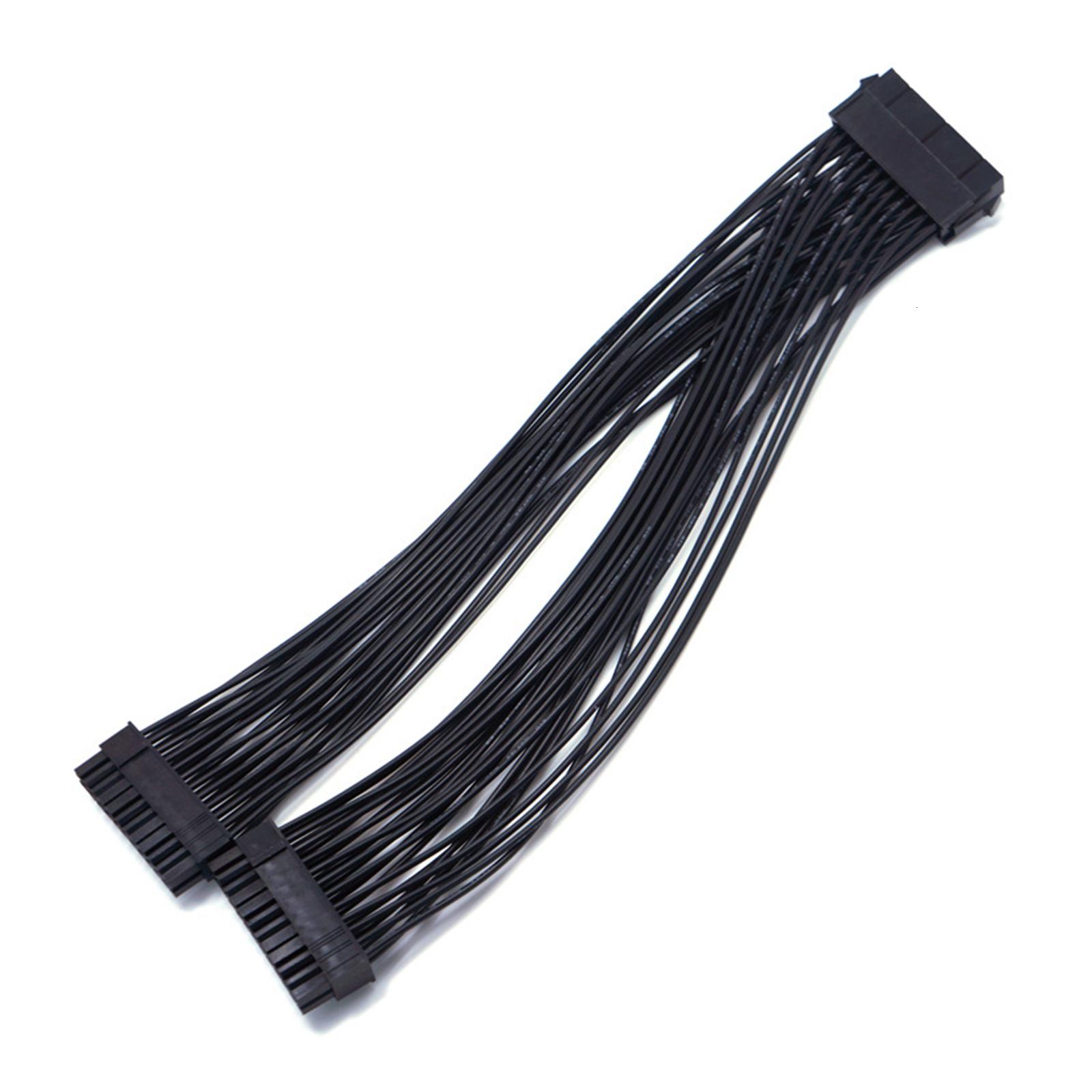 1 to 2 ATX 24 Pin Splitter 24Pin Power Supply Extension Adapter to 2 ...