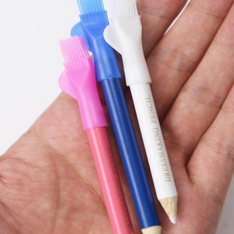 3 Pcs Fabric Marking Pencil Tailor Chalk with Brush Sewing Fabric ...