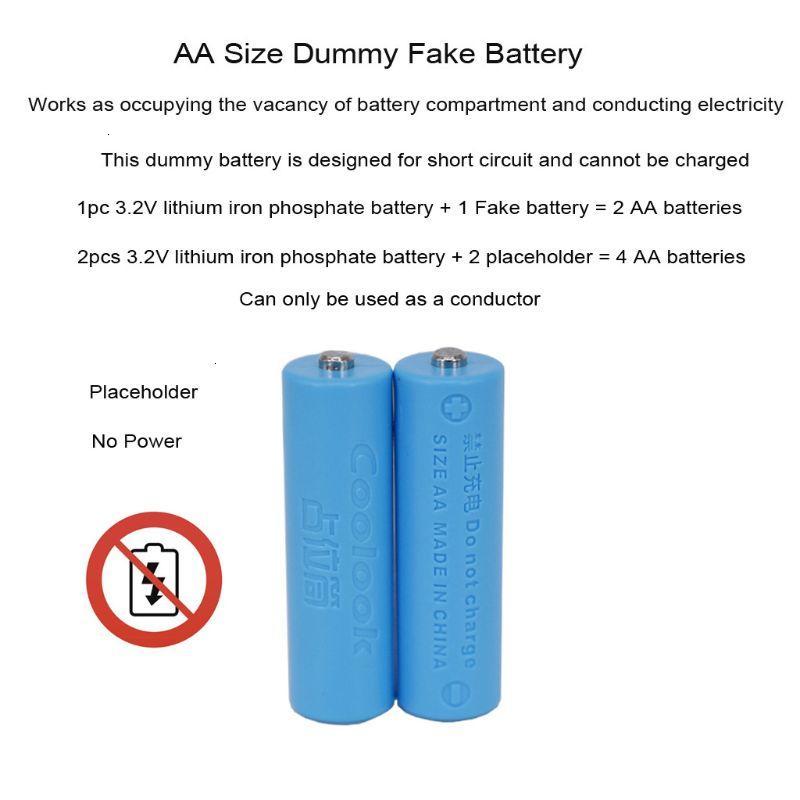 No Power AA 14500 Dummy Fake Battery Setup for Shell Placeholder ...