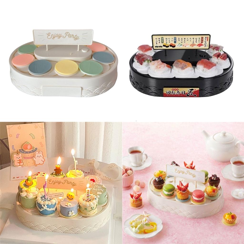 Automatic Rotary Dessert Machine One Button Control Rotating Sushi ...