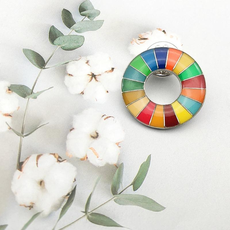 Sdg Pin - European Sustainable Development Goals Pin Brooch for Women ...