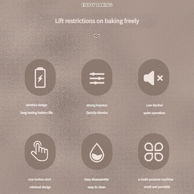 Electric Milk Frother Stainless Steel Coffee Foam Maker Rechargeable ...