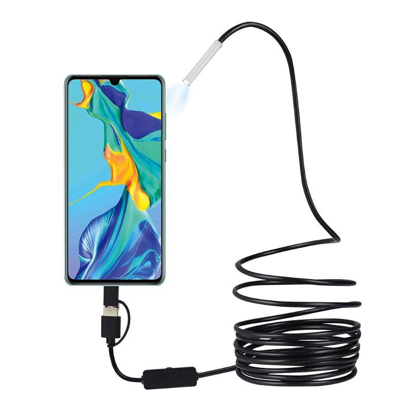 USB Endoscope 3 in 1 Borescope 3.9mm Ultra Thin Waterproof Inspection ...