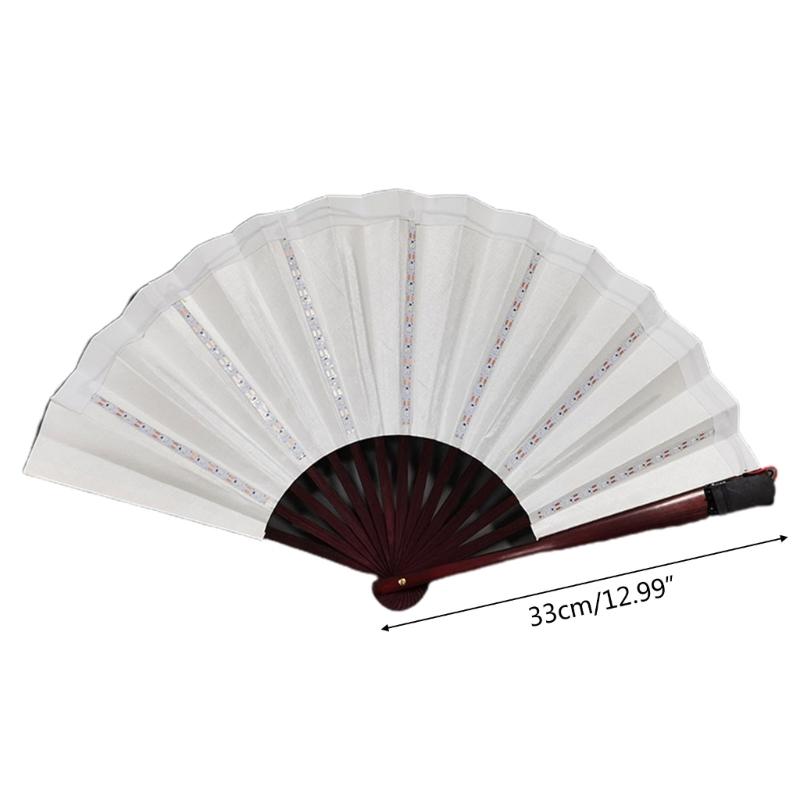 LED Flashing Hand Fan Creative Folding Hand Fan Dance Performances ...