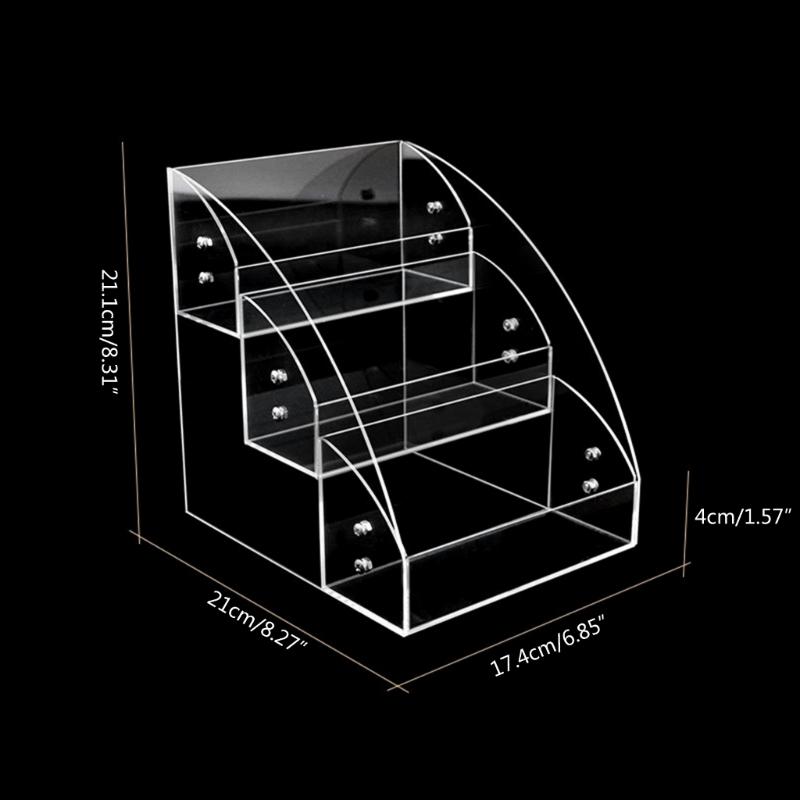 Clear Display Risers Stand 1 2 3 Tiers Acrylic Display Shelf with ...