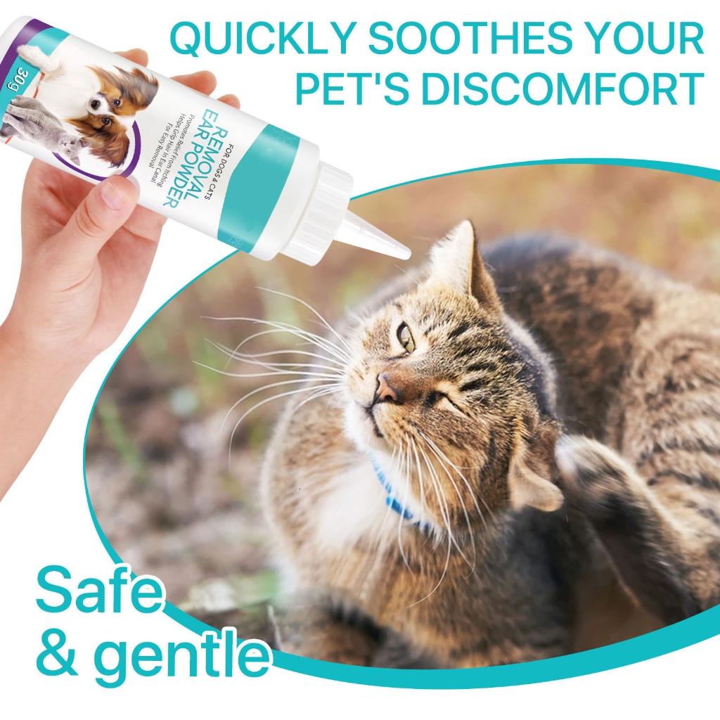 Achieve Tidy Ears with Pet Ear Cleaning Powder Safe&Effective Hair ...