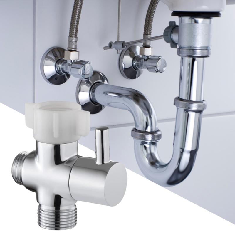3 Way Brass Bidet T Adapters With Shut Off Valves Toilet Bidet Water ...