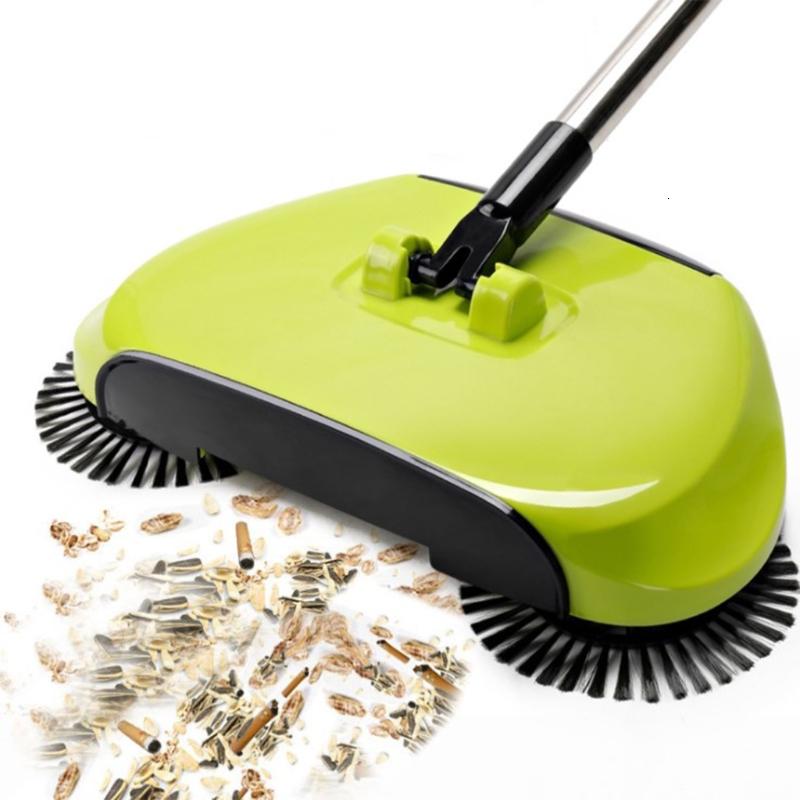 Multifunction Manual Hand-Push Sweeping Machine Non-Electric 360 Degree ...