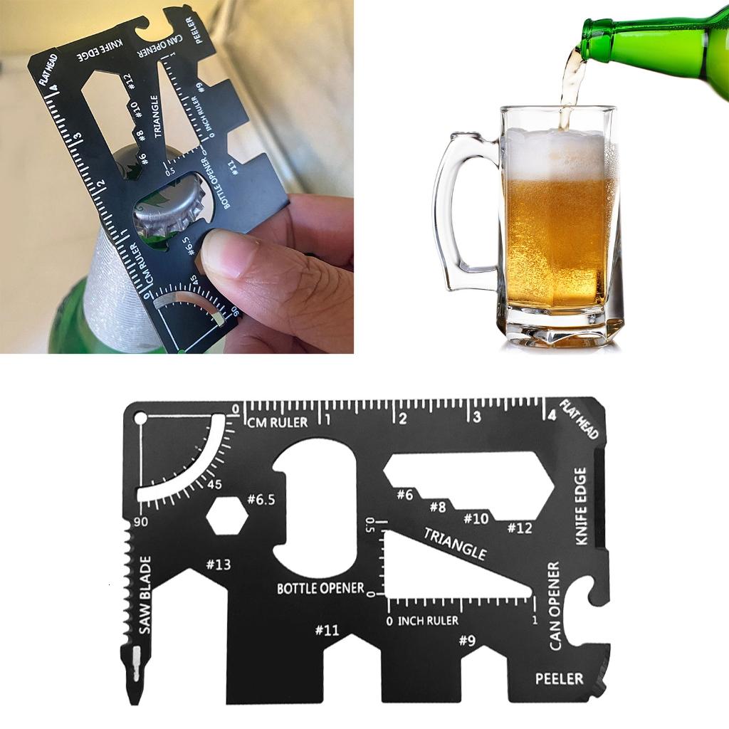15 in 1 Stainless steel Credit Card Multitool Survival Combination Tool ...