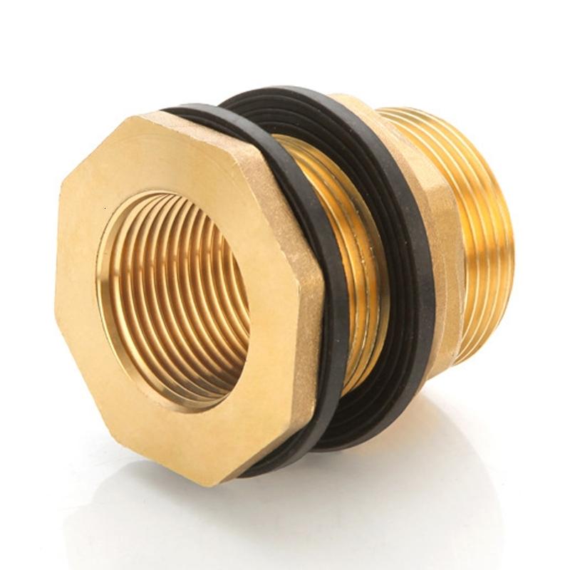 Brass Tank Threaded Bulkhead Connectors G3/8" x G1/2" Adapters for ...
