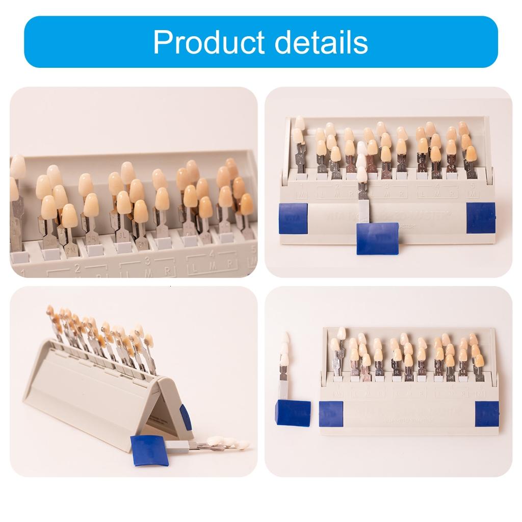 29/16 Dental Color Tooth Shade Guide Dental Tool Polishing Teeth Whiten ...