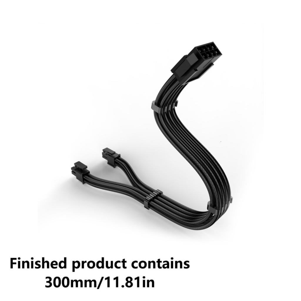 Reliable 8Pin CPU Power Extension Cable Meshes Sleeved Cord Wire for PC ...