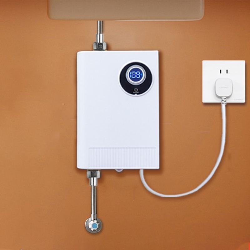 Tankless Hot Water Heater With LCD Digital Screen Under Sink ...