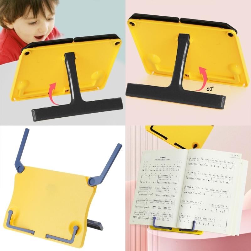 Folding Tabletop Sheet Music Stand Holder with Page Clip Adjustable ...