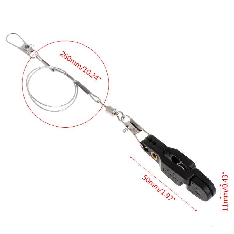 Fishing Clip With Wire Rope Tension Release Planer Snap Grip Trolling ...