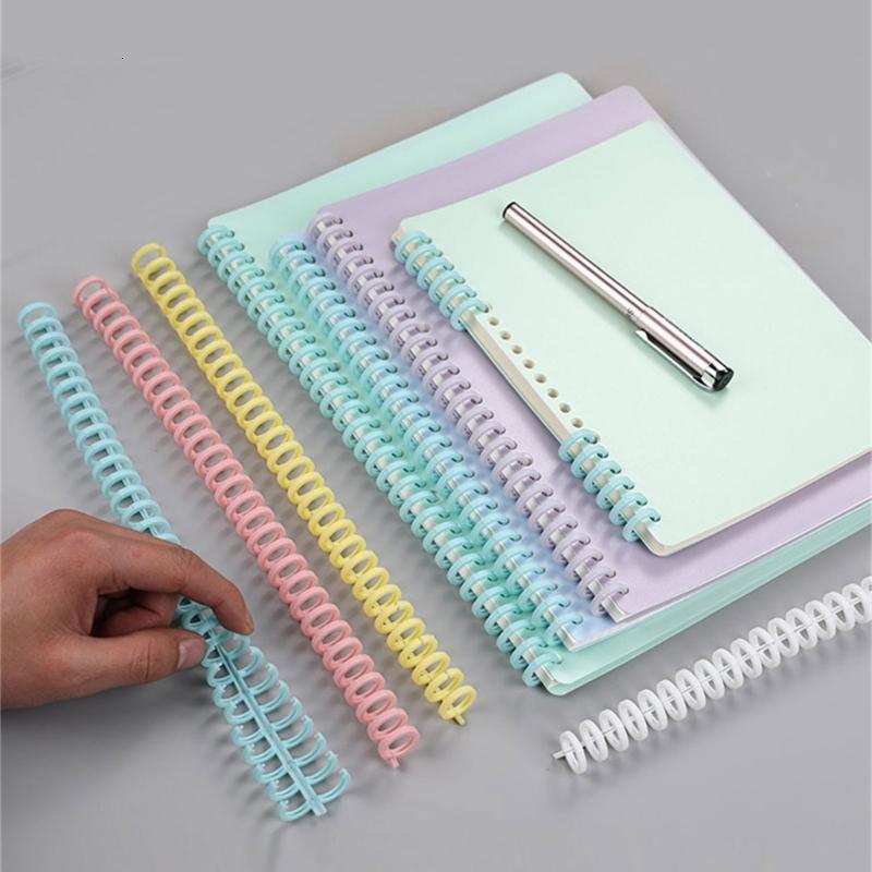 30 Rings Binding Coils Large Binding Capacity Binder Spine for Notebook ...