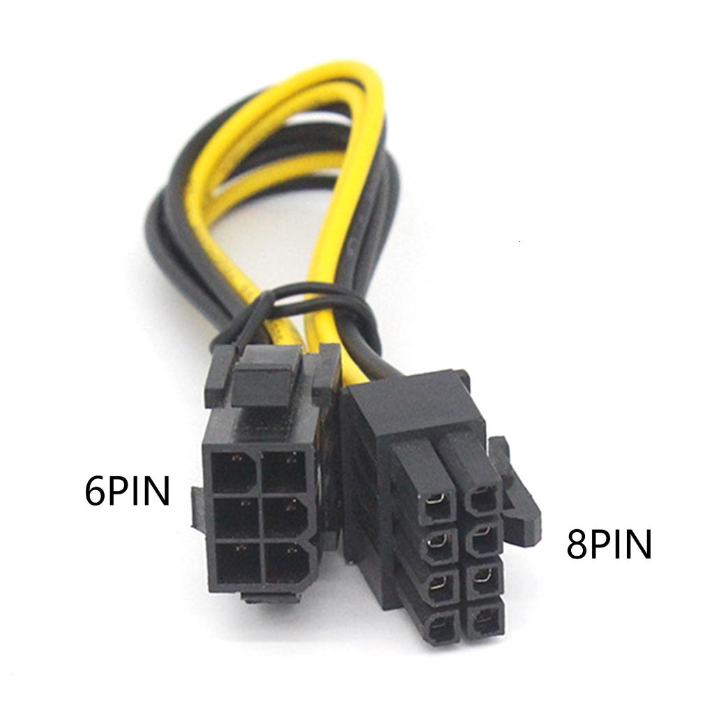 6Pin to 8Pin PCIe Video Card Power Extension Cables for PCIExpress ...